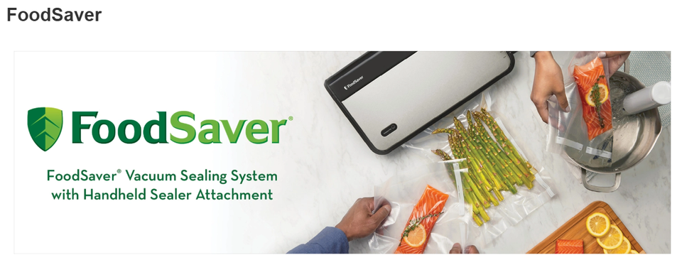 FoodSaver Vacuum Sealing System with Handheld Sealer Attachment FM2900 ...