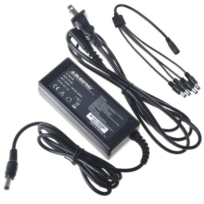 12V 3Amp Power Adapter Charger + 1 To 4 Splitter For Swann Surveillance ...
