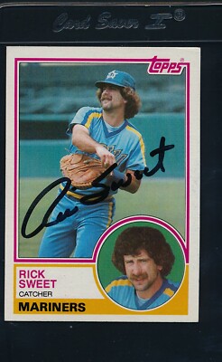 1983 Topps #437 Rick Sweet Mariners Signed Auto *13498 | eBay