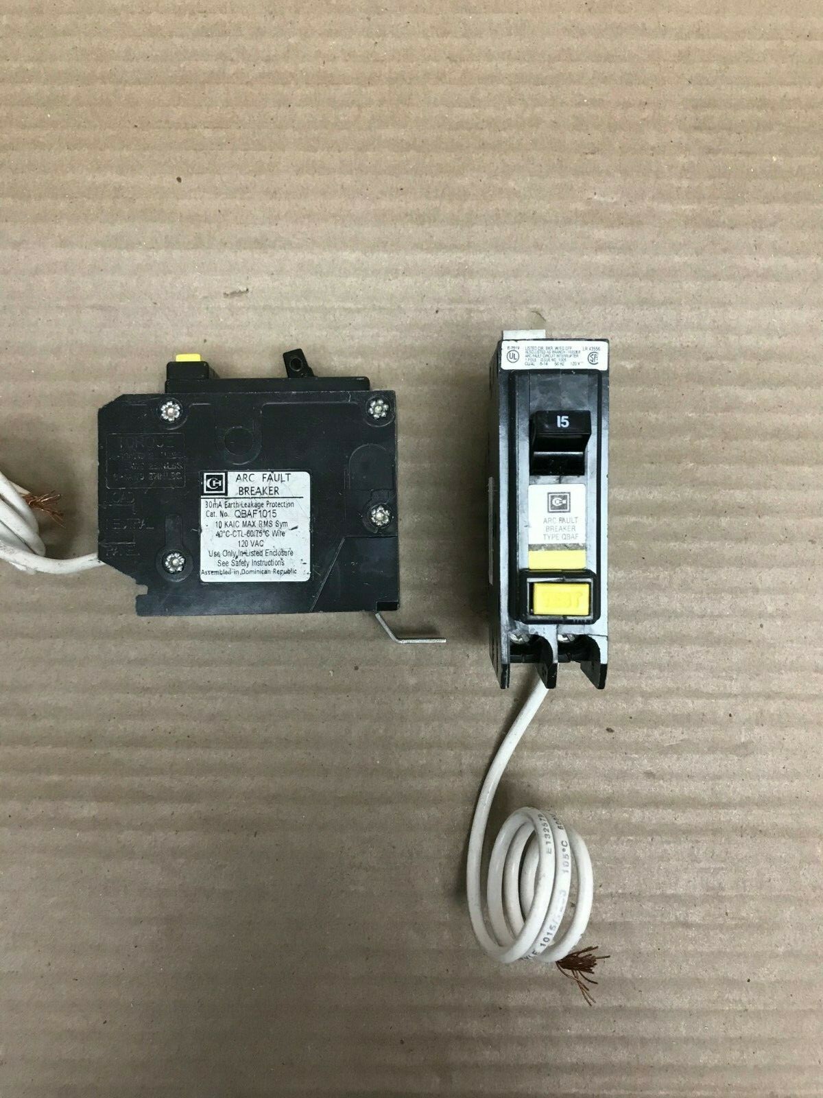 NEW Eaton Cutler Hammer QBAF QBAF1015 1 Pole 15 Amp Arc Fault Circuit ...