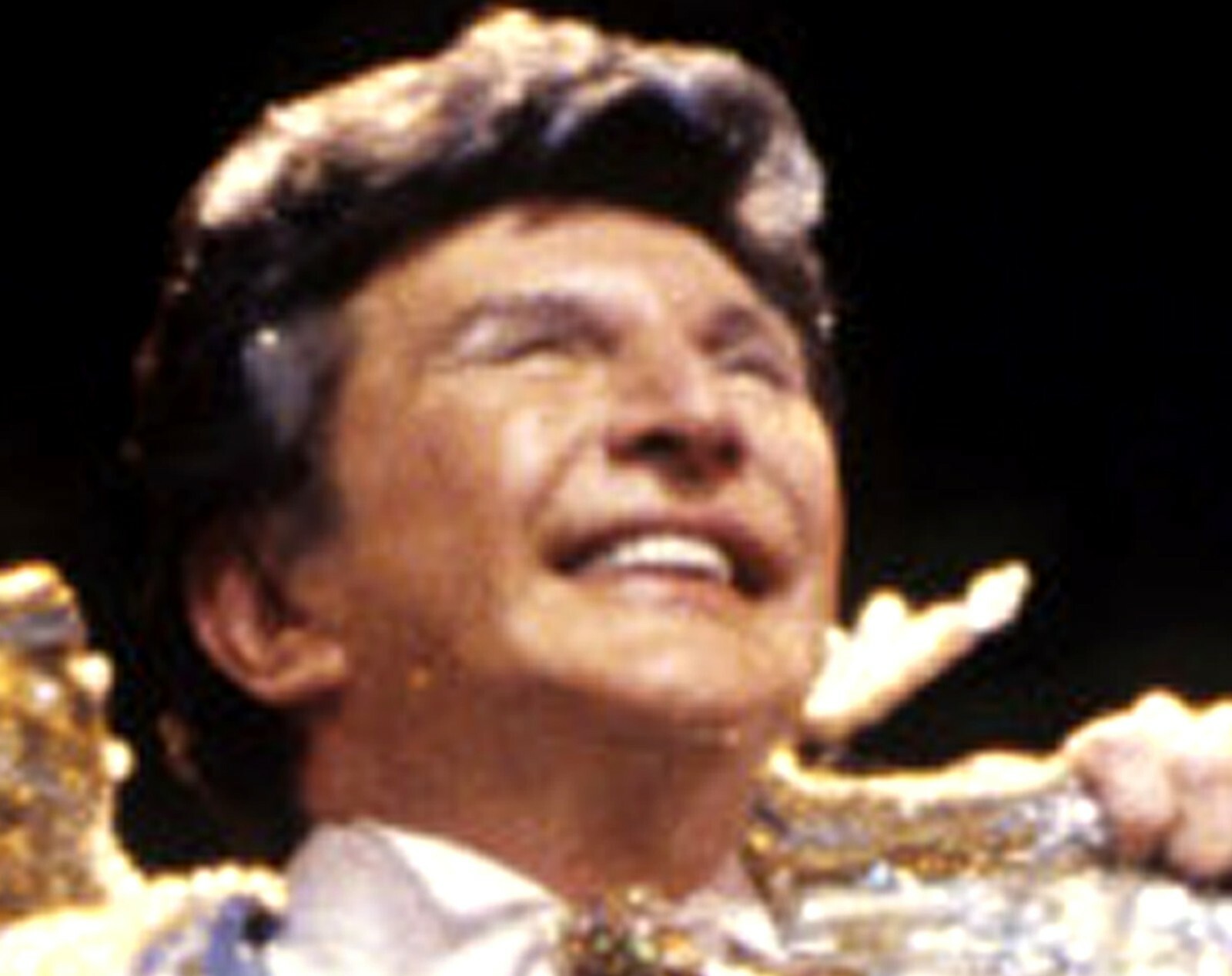 Liberace- Royal Blue Gold Brocade 70" Tall Life Size Cardboard Cutout ...