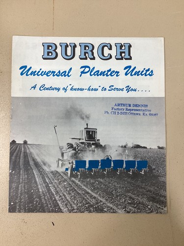 Burch True Blue Farm Implements Brochure | eBay