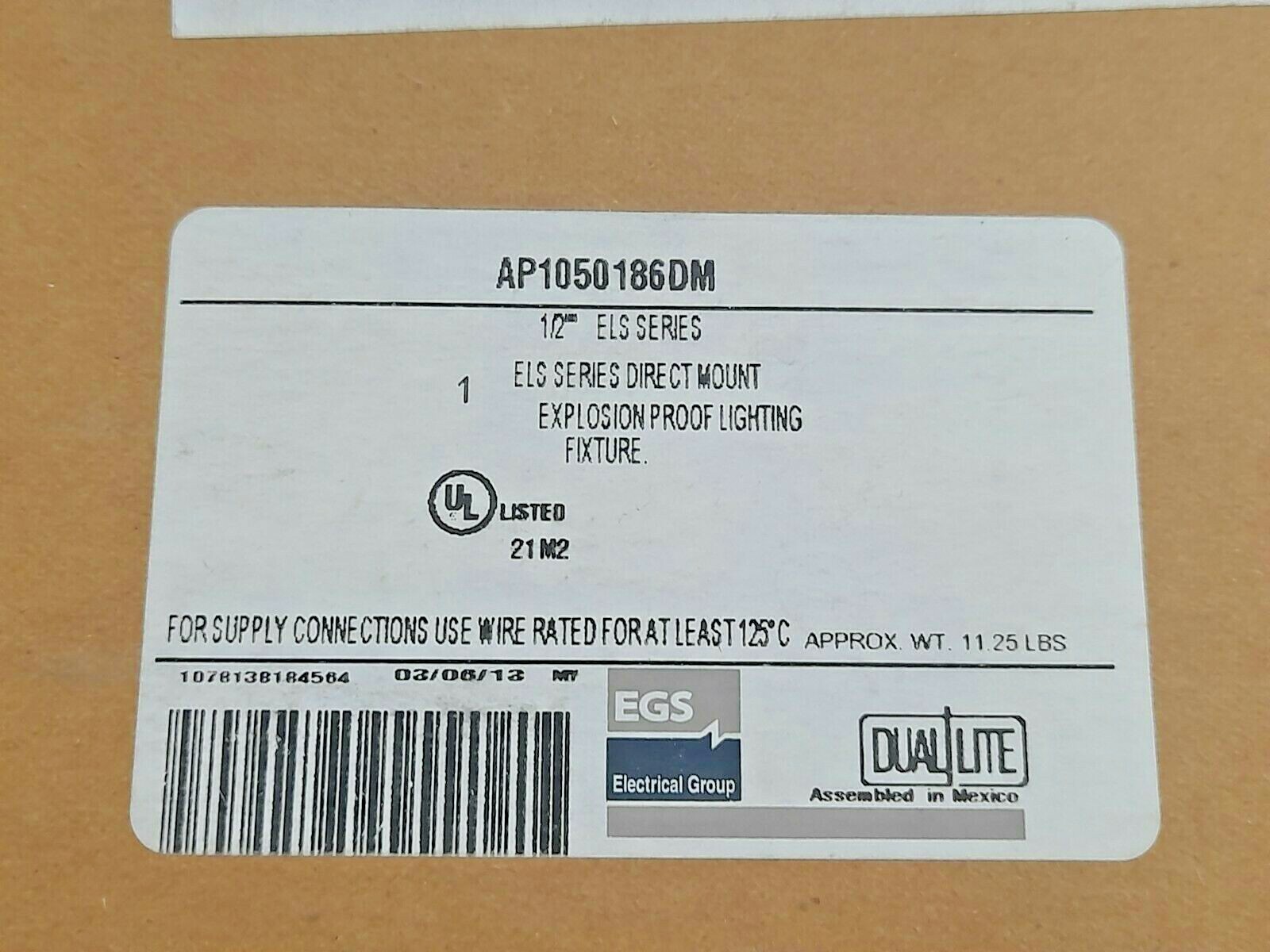 EGS AP1050186DM ½” ELS Series Direct Mount Explosion Proof Lighting ...