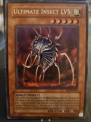 Ultimate Insect LV5 - Rare Foil - Yugioh Wind Monster - Vintage | eBay