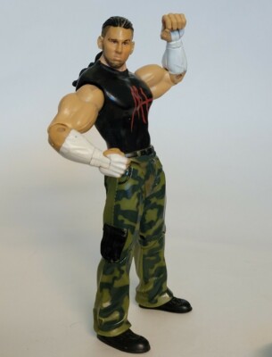 Matt Hardy Wrestling Action Figure Camo Pants Black T-shirt Articulated ...