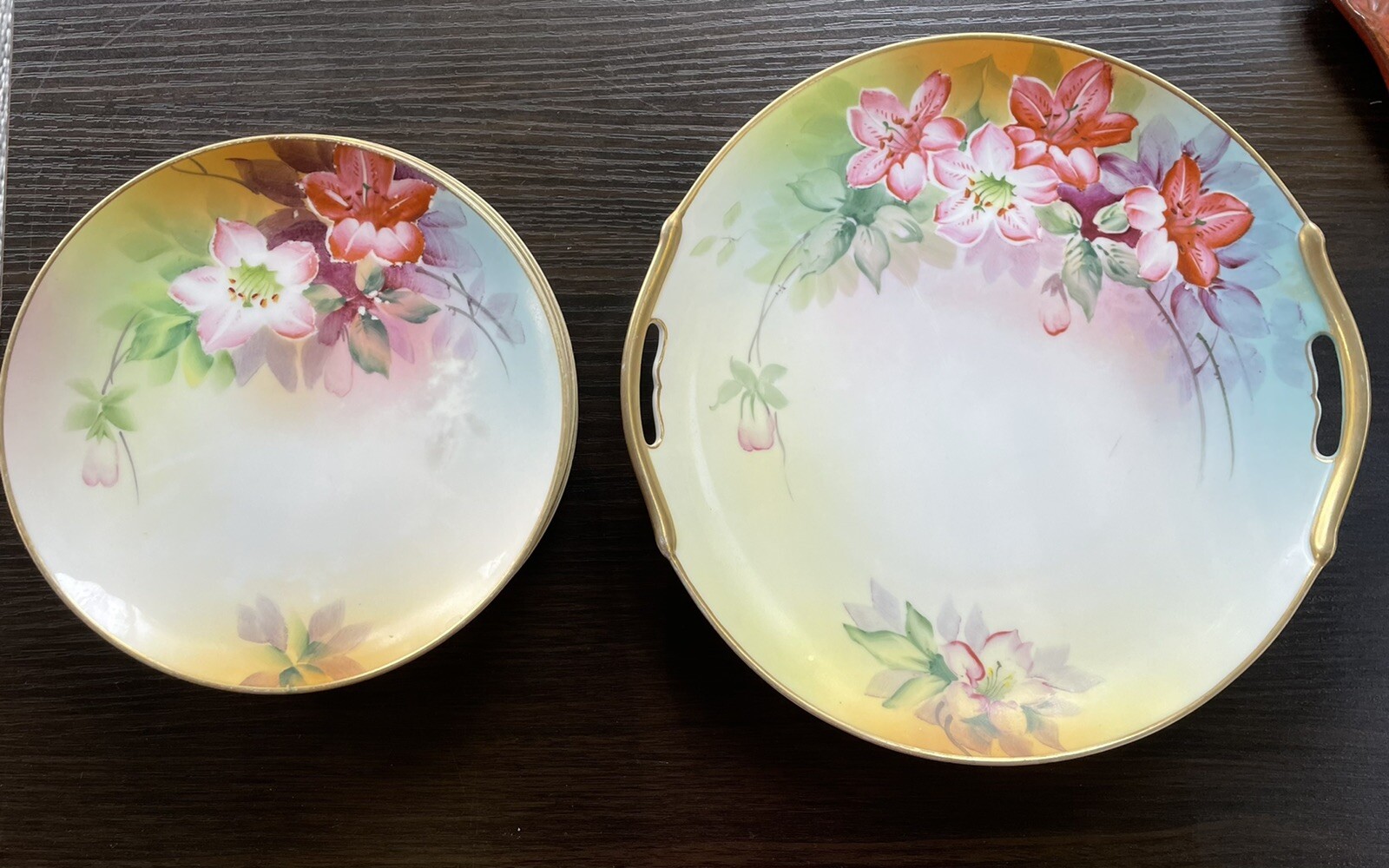 Vintage Hand Painted Nippon Plate Set | eBay