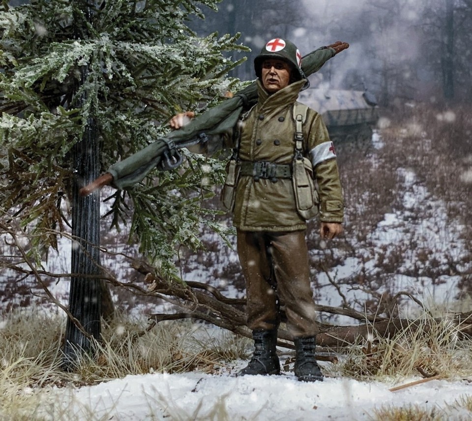 BRITAINS WORLD WAR 2 ALLIES 25193 U.S. INFANTRY MEDIC WITH STRETCHER ...