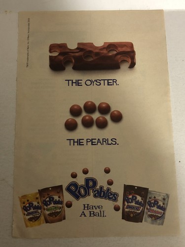 2003 Snickers Po’pables Chocolate Vintage Print Ad Advert pa18 | eBay