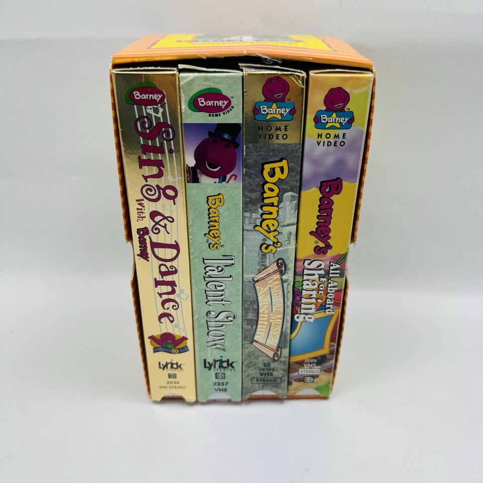 Barney VHS Box Set of 4 VHS “Fun 4 You” Value Pack 1998 Tape | eBay