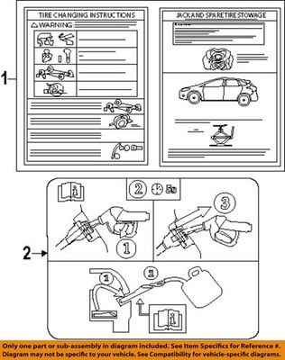FORD OEM 12-18 Focus Information Labels Labels-Tire Info Label ...