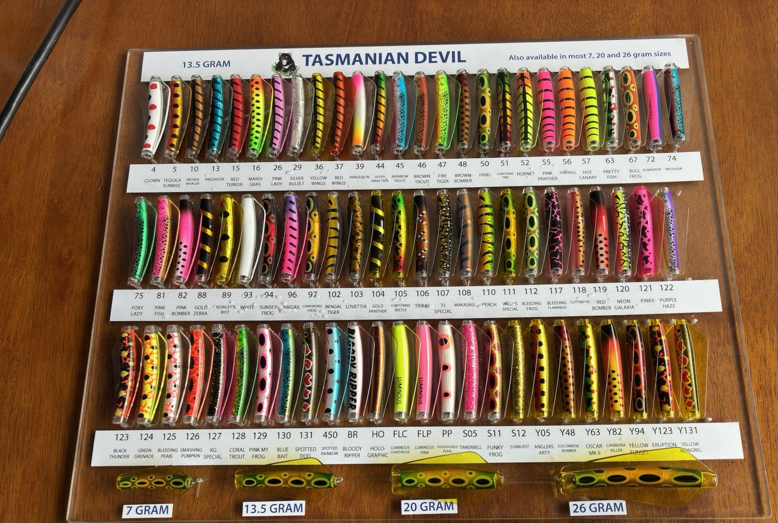 Original Tasmanian Devil Fishing Lures Factory Display Board | eBay ...