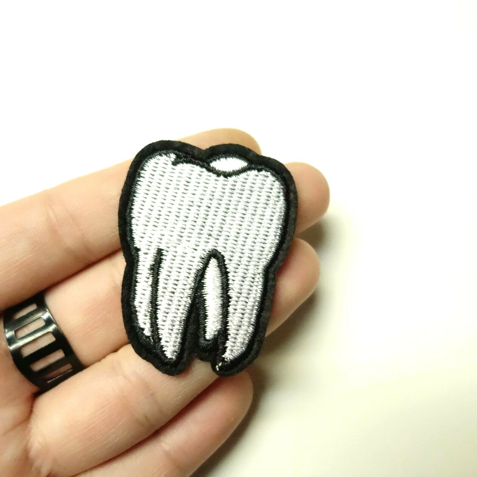 Tooth Iron/Sew-On Patch Embroidered Applique Motif, Dentist Gift Unique ...