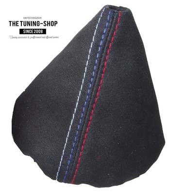 For Bmw 3 Series E36 E46 91-05 Shift Boot Black Suede M3 /// Stitching ...
