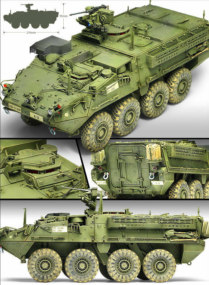 Academy 13284 1/35 US ARMY M1126 ICV STRYKER STRYKER Plastic Model Kit ...