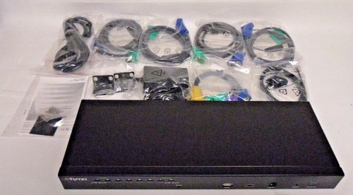 UPtyma 8-port USB-PS/2 KVM Switch Rackmount or Desktop NEW FAST ...