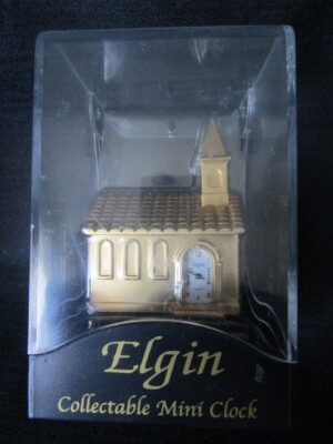 Elgin - Collectable Mini Clock - In Box | eBay