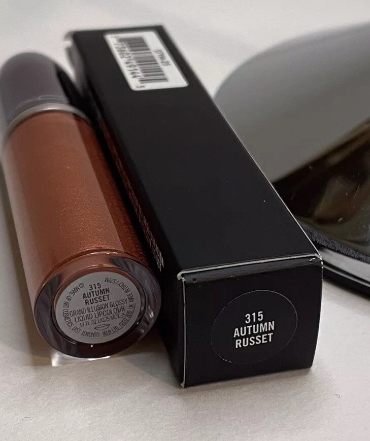 MAC Grand Illusion Glossy Liquid Lipcolor 315 AUTUMN RUSSET Full Size ...