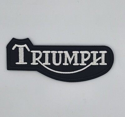 Triumph Biker Motorcycle Vest Embroidered Patches Applique Badge Iron ...