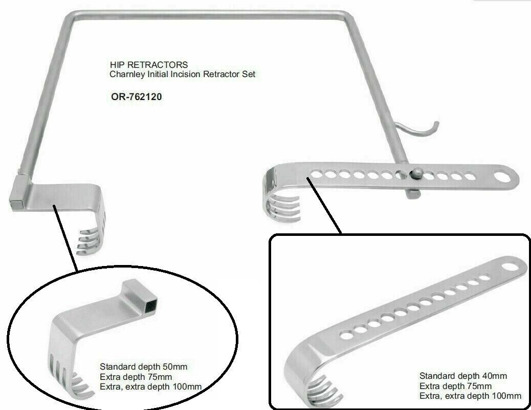 Orthopedic Charnley Initial Incision Hip Retractor Surgical Instrument ...