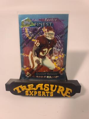 1995 Topps Finest Rookie #118 Donnell Bennett Chiefs Football Card NM ...