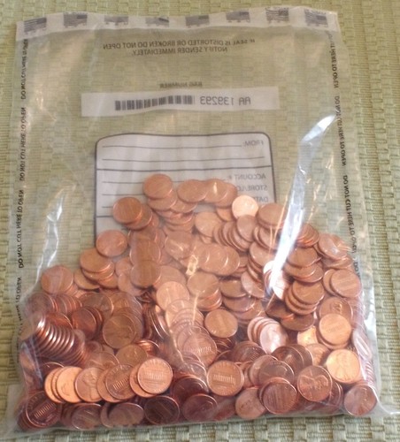 2001-D Lincoln Cent Roll - 500 Coins - 10 Rolls - From Mint Bag ...