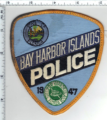 Bay Harbor Islands Police (Florida) Uniform Take-Off Shoulder Patch ...