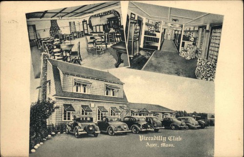 AYER MASS MA Piccadilly Club RESTAURANT Multi-View Vintage Postcard | eBay