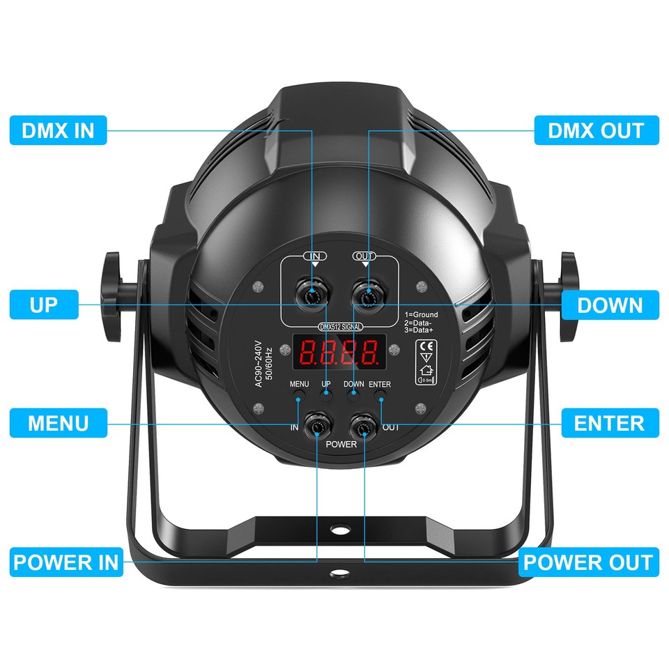 US 18x10W LED RGBW PAR Light DMX Stage Strobe Lighting Disco DJ Party ...