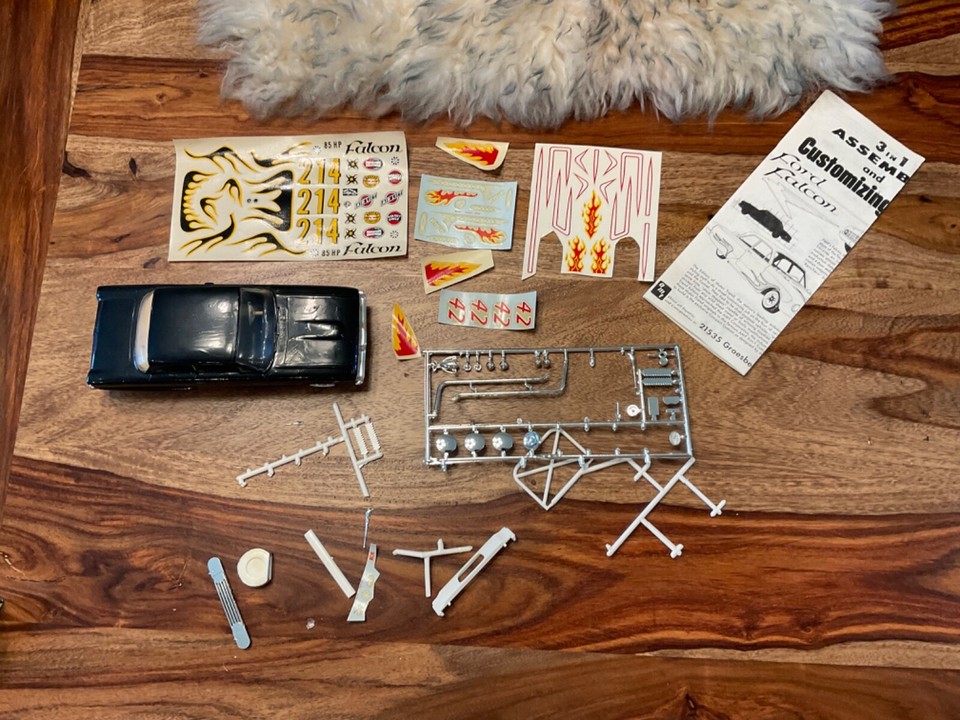 VTG 1960 AMT Ford Falcon Compact Custom Car Kit – Fully Assembled & Painted | eBay