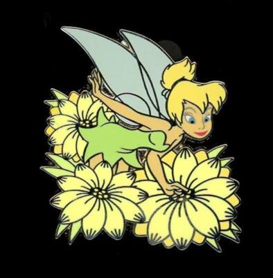 Tinker Bell White Yellow Flower Magical Mystery Disney Pin 147402 | eBay