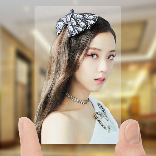 Kpop BP Bpink The Album Clear Plastic Photo Cards Rose Lisa Self Made ...