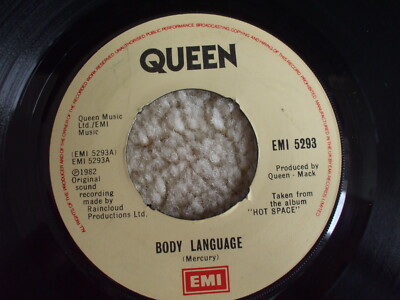 Queen - Body Language / Life is Real - U.K 45 - EMI 5293 Jukebox Ready ...