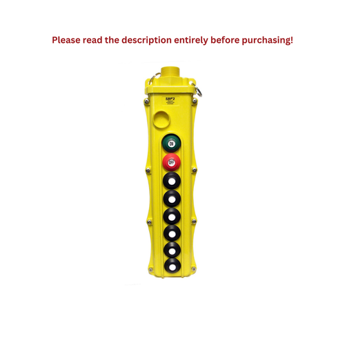 8-BUTTON PENDANT, 6 SINGLE-SPEED SWITCHES WITH MOMENTARY ON/OFF (SBP2-8 ...