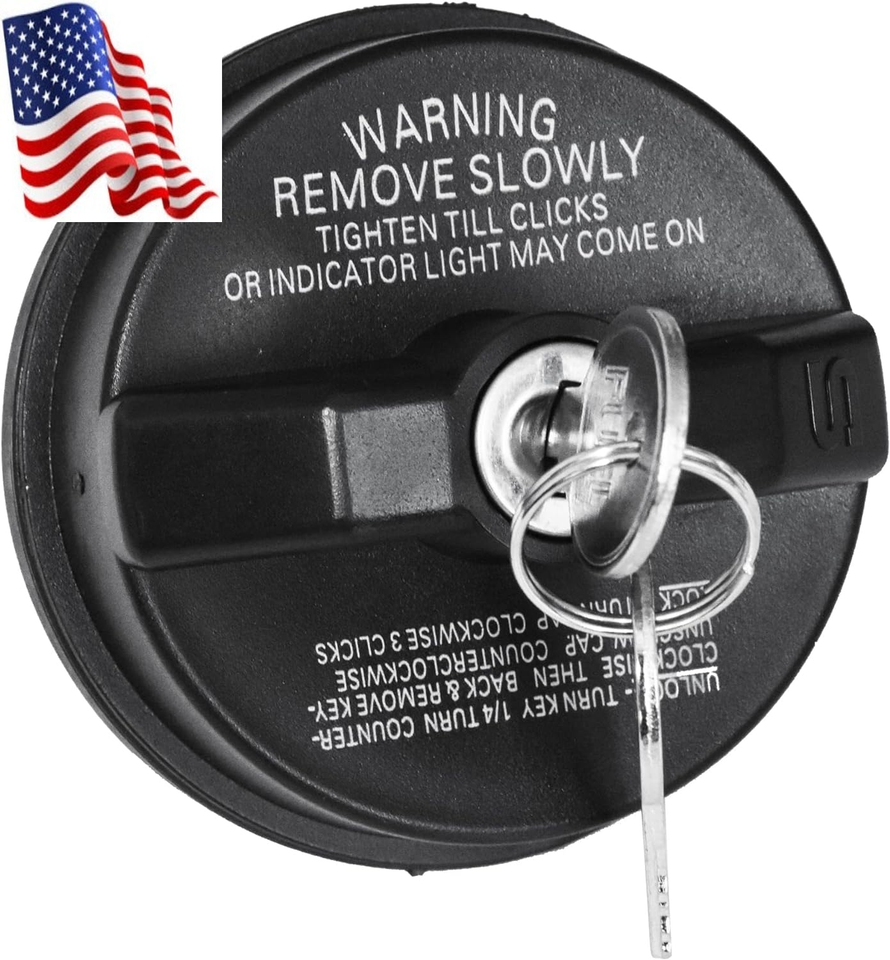 Locking Gas Cap, Lock Fuel Cap Compatible with Chevy GMC Silverado ...