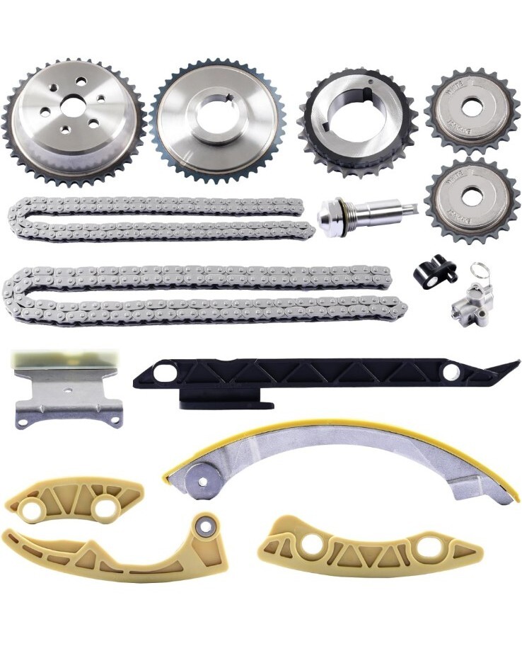 2.4 Engine Timing Chain Kit w/Tensioner, Guide Rail, Crank Sprocket for ...