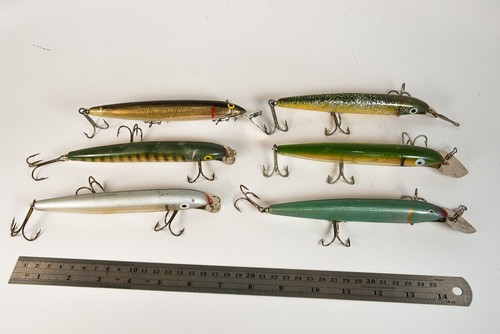 Vintage Musky Cisco Kid Minnow Antique Fishing Lure Lot of 6 BH33 | eBay
