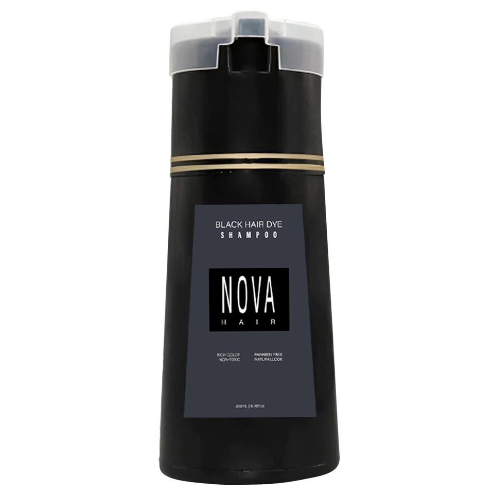 Nova Hair Instant Dye Shampoo, 200ml Gentle Hair Color Shampoo | eBay