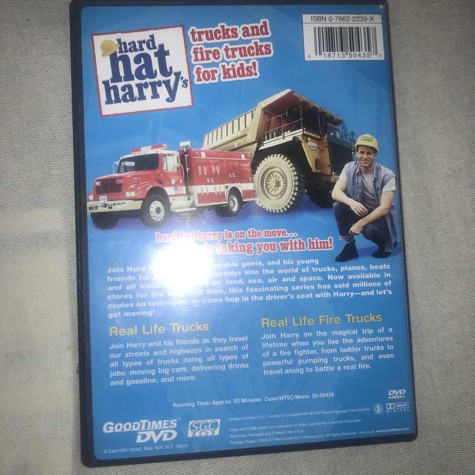 Hard Hat Harry: Trucks and Fire Trucks DVD 18713504357| eBay