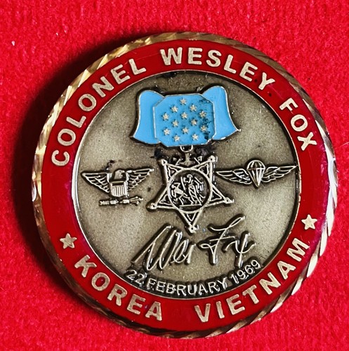 Colonel Wesley Fox MOH Coin | eBay