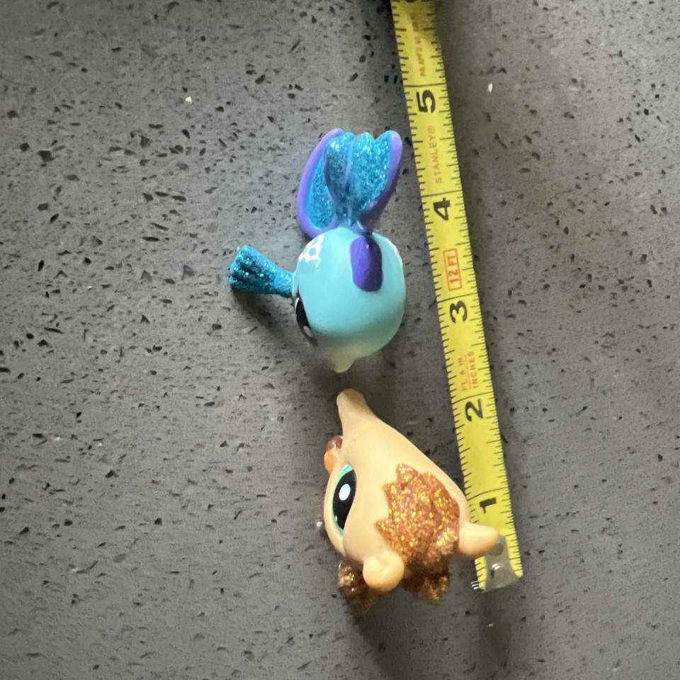 LPS SPARKLE PAIR: Blue Glitter Fish #2129 & Gold Glitter Anteater | eBay