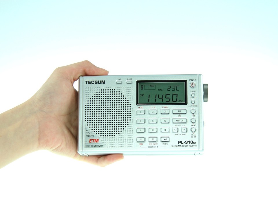 TECSUN PL-310ET (SILVER) PLL DSP Multi Band Radio ** ENGLISH VERSION ...