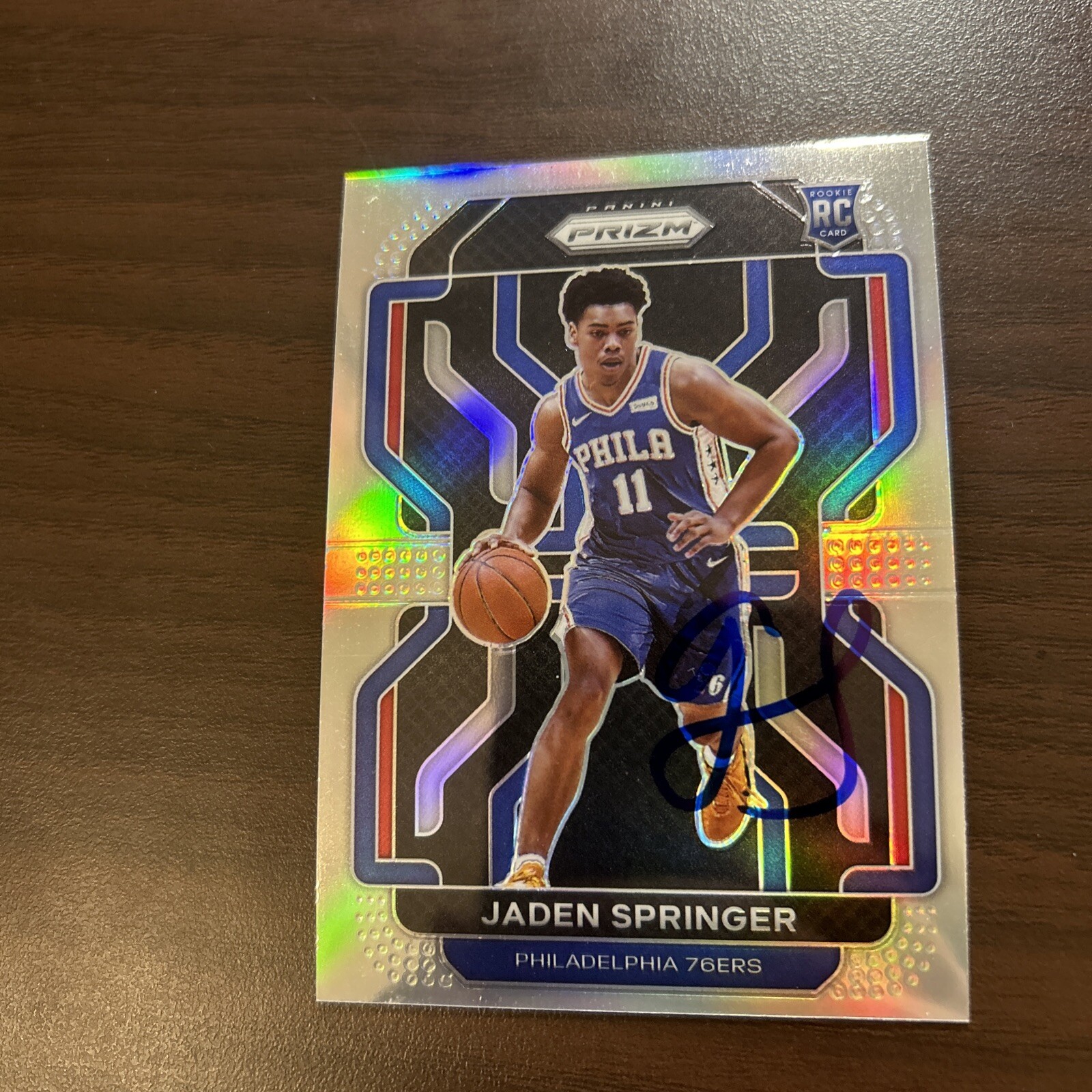 Jaden Springer 2021-22 Prizm SILVER AUTO IP SIGNED AUTOGRAPH 76ERS RARE ...