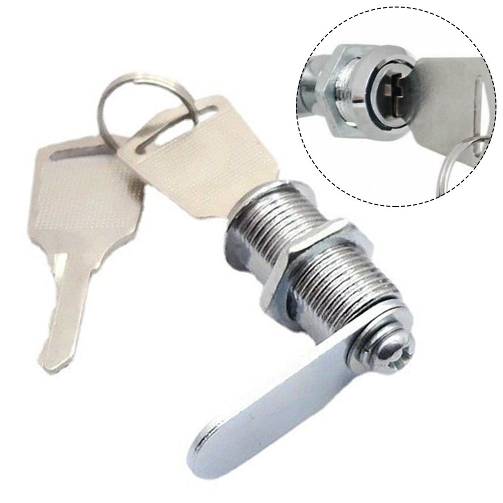 Mail Boxes Mailbox Lock Closing Lever Fixing Nut Silver With 2 Keys ...