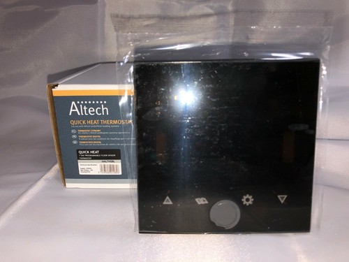 Altech HALTHSBL Quick Heat Touch Screen Programmable Thermostat Black ...