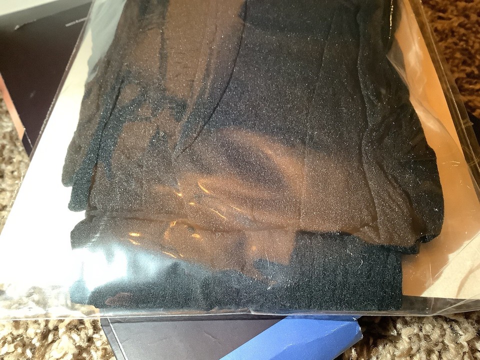 3 pairs - Evan Picone sheer legs & shadow toe pantyhose, jet black ...