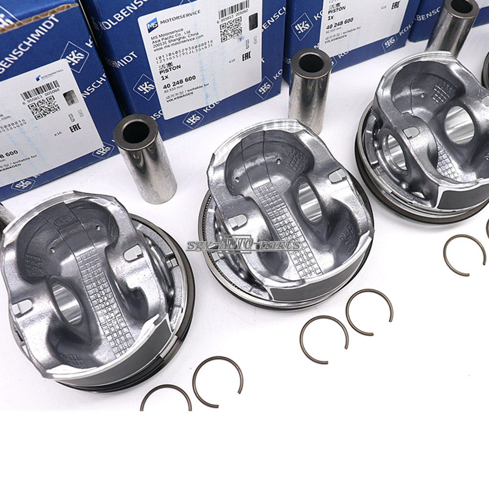 4x Engine Pistons & Rings 82.51mm Φ21mm For VW GTI Passat Audi A3 2.0 ...