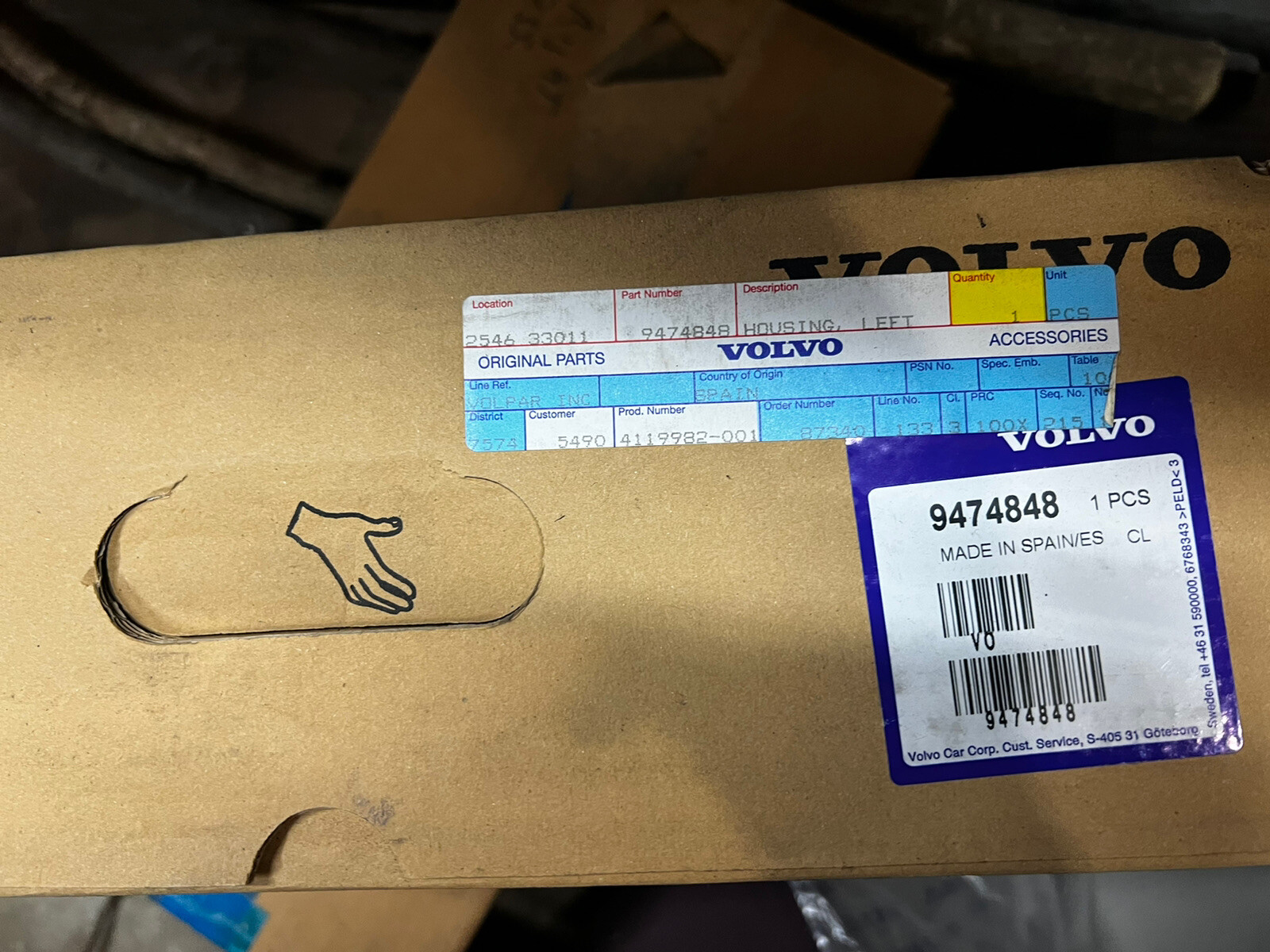 Volvo Tail Light Lens - Genuine Volvo 9474848 V70, XC70 | eBay