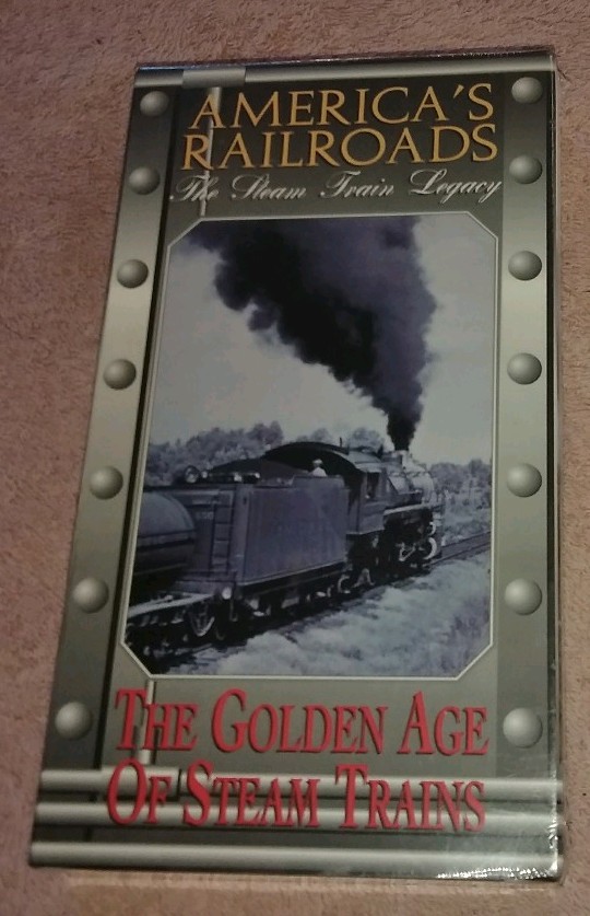 The Golden Age Of Steam Trains VHS America's Railroads Brand New Sealed ...