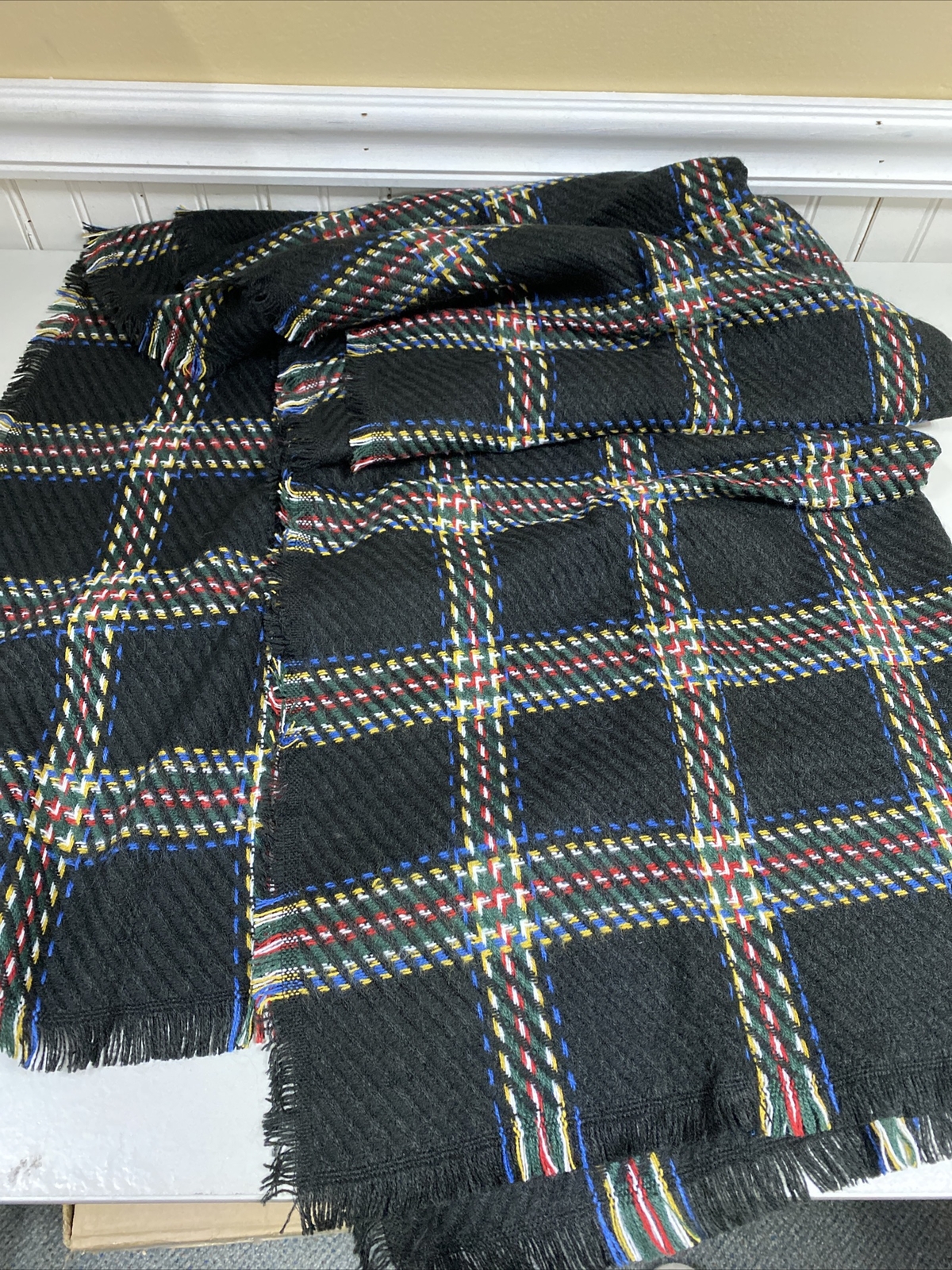 CEJON Women's Blanket Wrap Shawl Black Plaid NEW with Tags | eBay