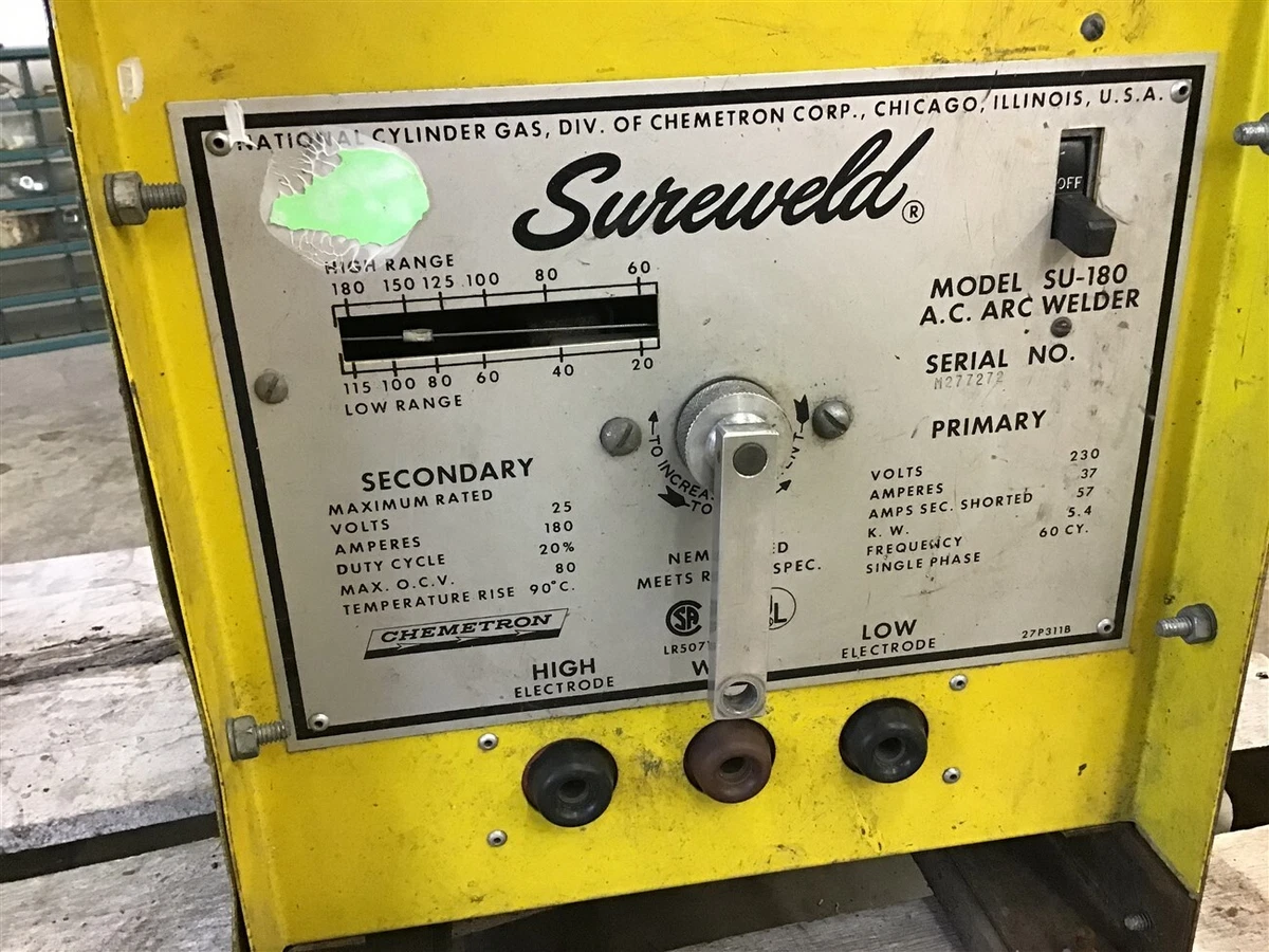 Used Sureweld Ac Arc Welder HGR Industrial Surplus, 55% OFF